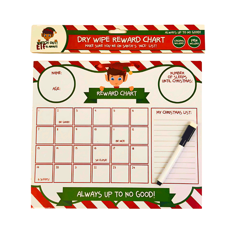 Christmas Elf Children's Reward Chart – PoundFun