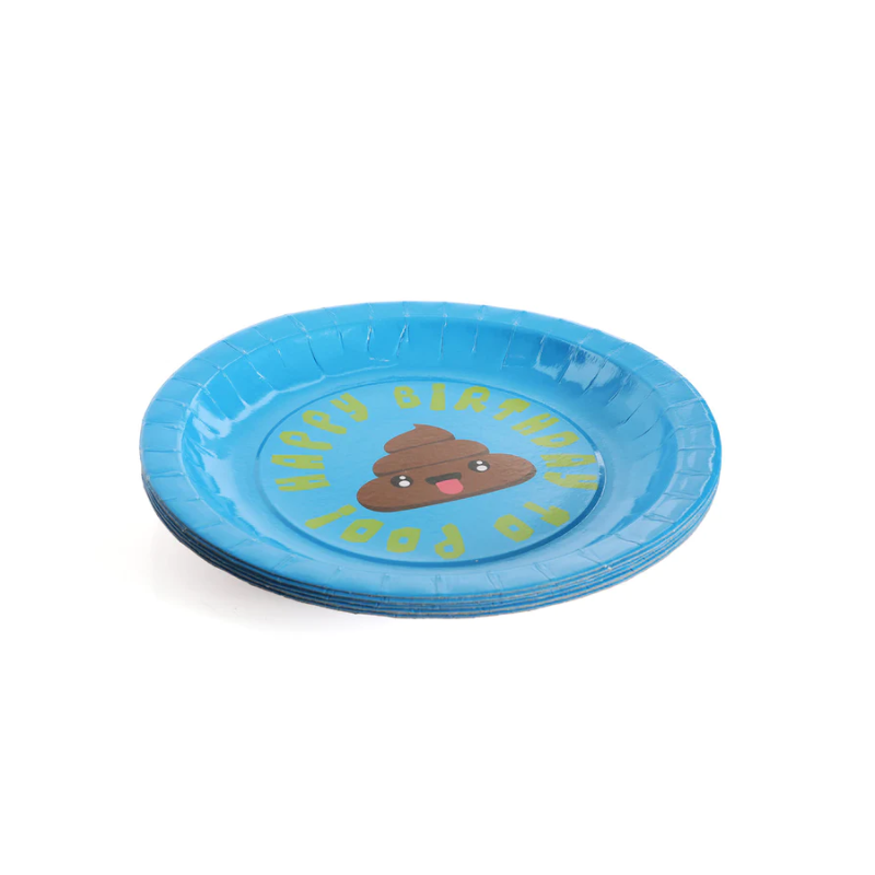 16 Emoji Poo Birthday Plates – PoundFun™