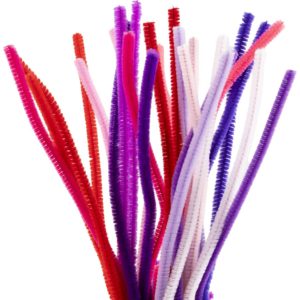 Purple/Pink Harmony Pipe Cleaners - 25 Pack 30cm x 6mm – PoundFun