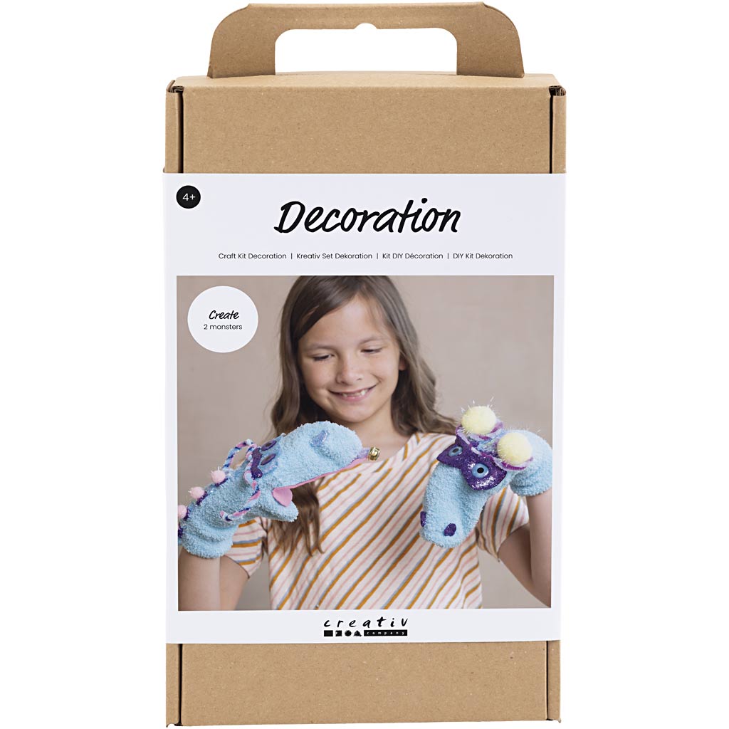 Decoration Sock Monster Craft Kit With Assorted Colours – PoundFun