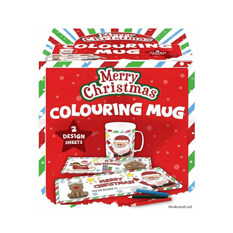 Wholesale Christmas Colouring Mug – PoundFun