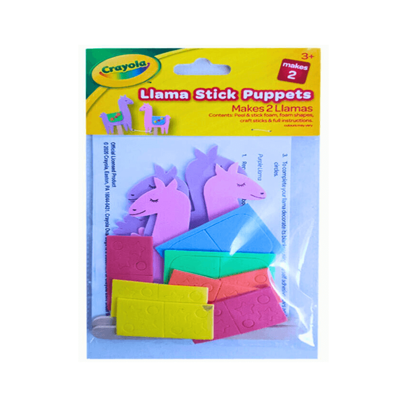 Crayola Llama Stick Puppets – PoundFun™