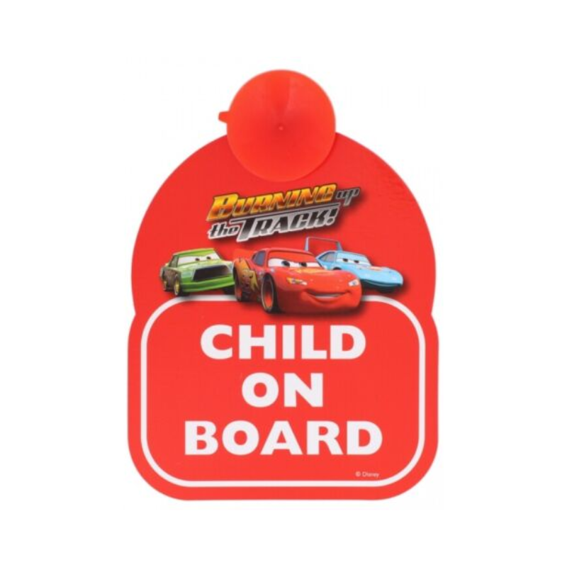 Disney Cars Sign Child On Board – PoundFun™