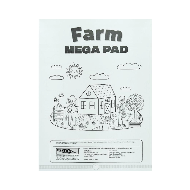 Farm Mega Pad Colouring Book – PoundFun™