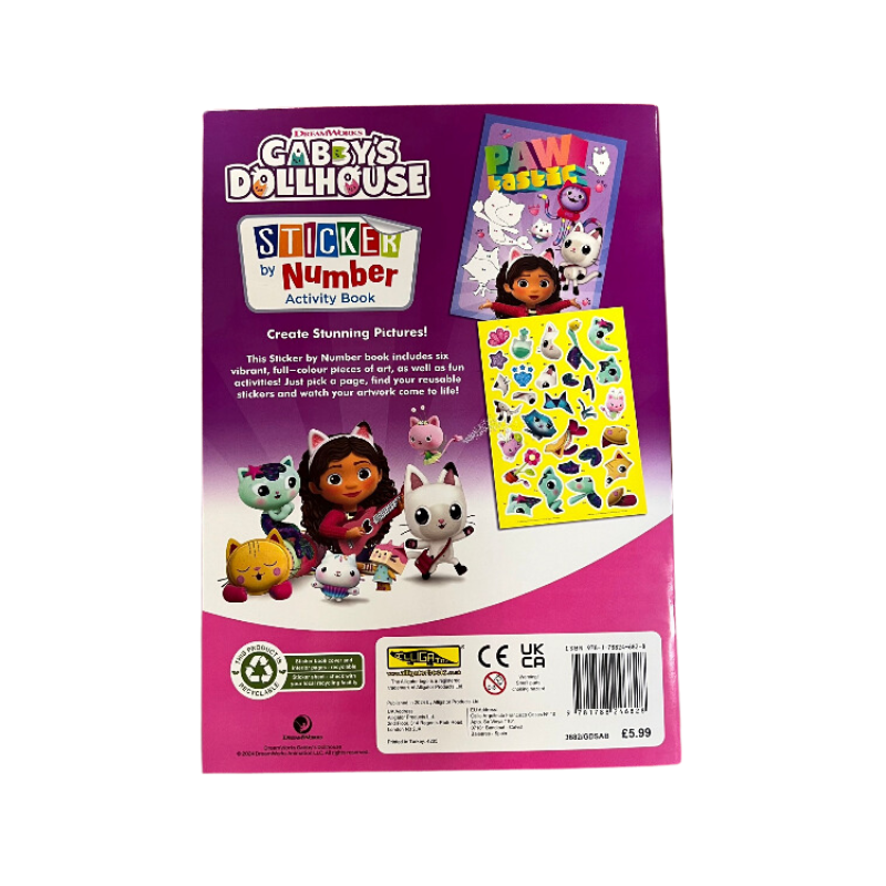 Gabby's Dollhouse Sticker by Numbers – PoundFun™