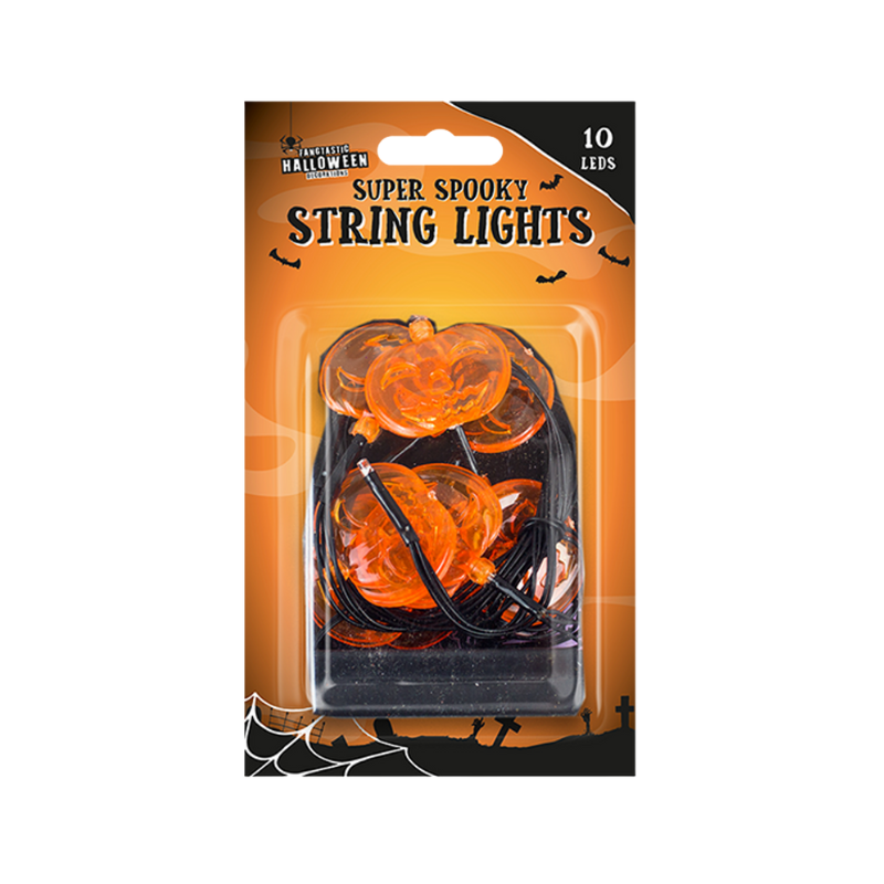 Halloween Orange Pumpkin Spooky Led String Lights – PoundFun
