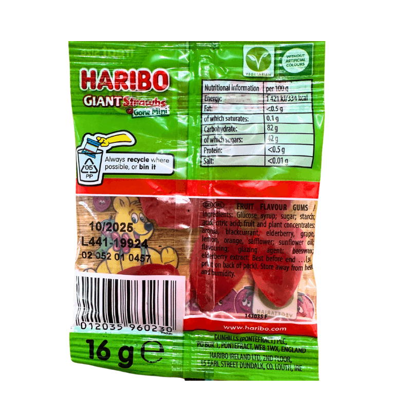 Haribo Giant Strawbs Treat Size – PoundFun™