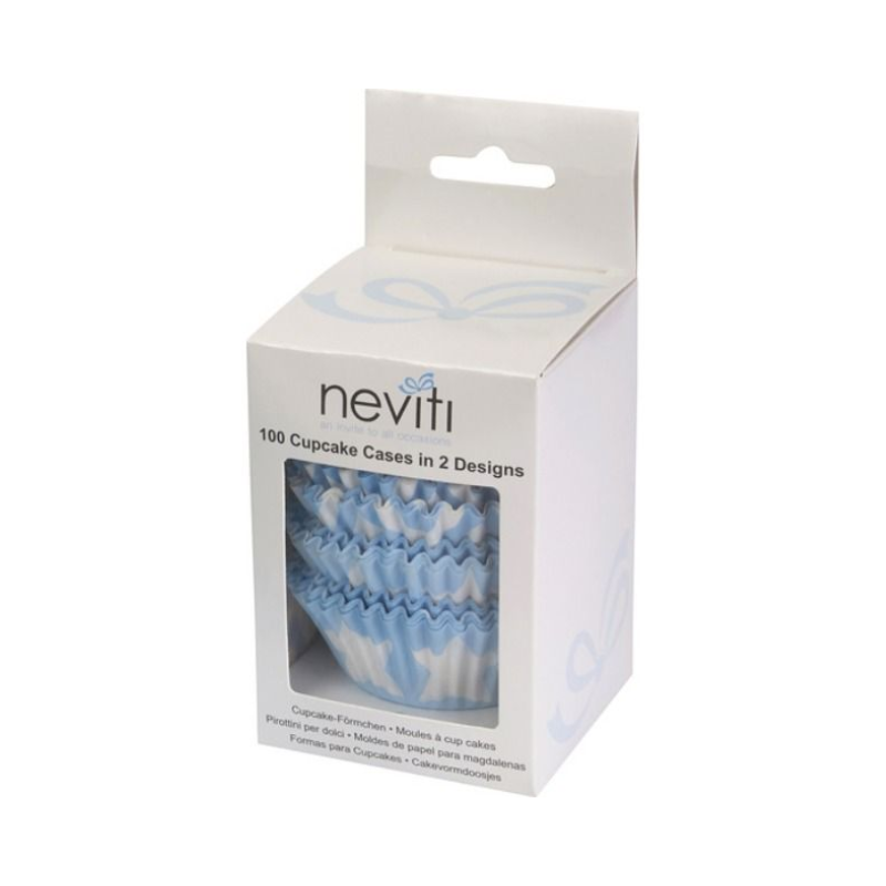 Little Blue Star Cupcake Cases - 100 Pack – PoundFun