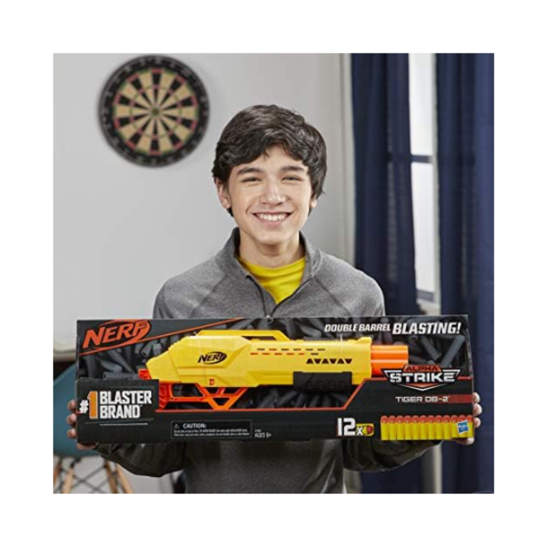 NERF Alpha Strike Tiger Double Barrel Shotgun Gun – PoundFun™