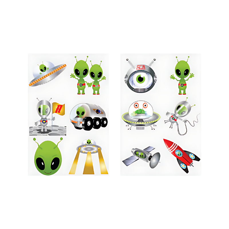Fun Mini Aliens Tattoos – PoundFun™