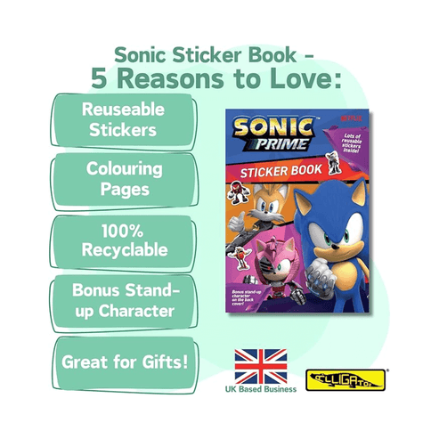 Sonic Prime Sticker Book – PoundFun