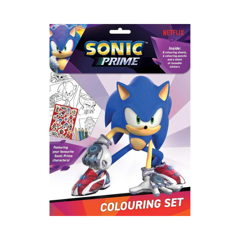 Sonic Prime Colouring Set – PoundFun™
