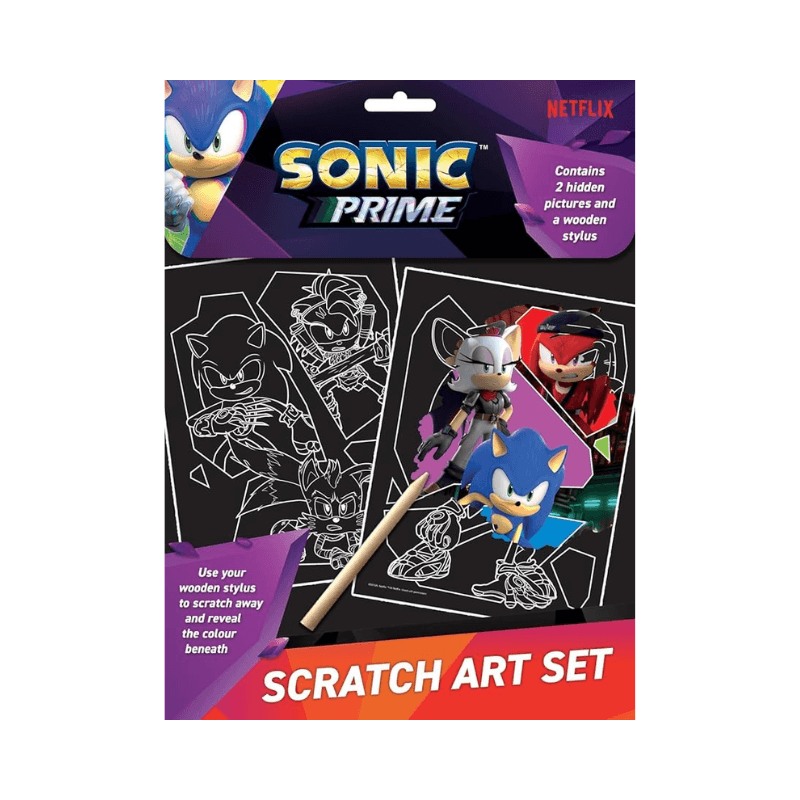 Sonic Prime Scratch Art Set – PoundFun™