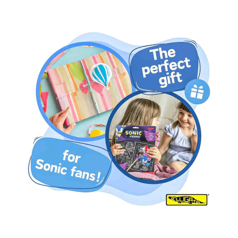 Sonic Prime Scratch Art Set – PoundFun™