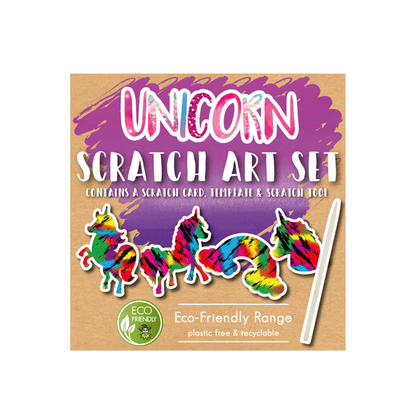 Mini Eco-Friendly Unicorn Scratch Art Set – PoundFun™