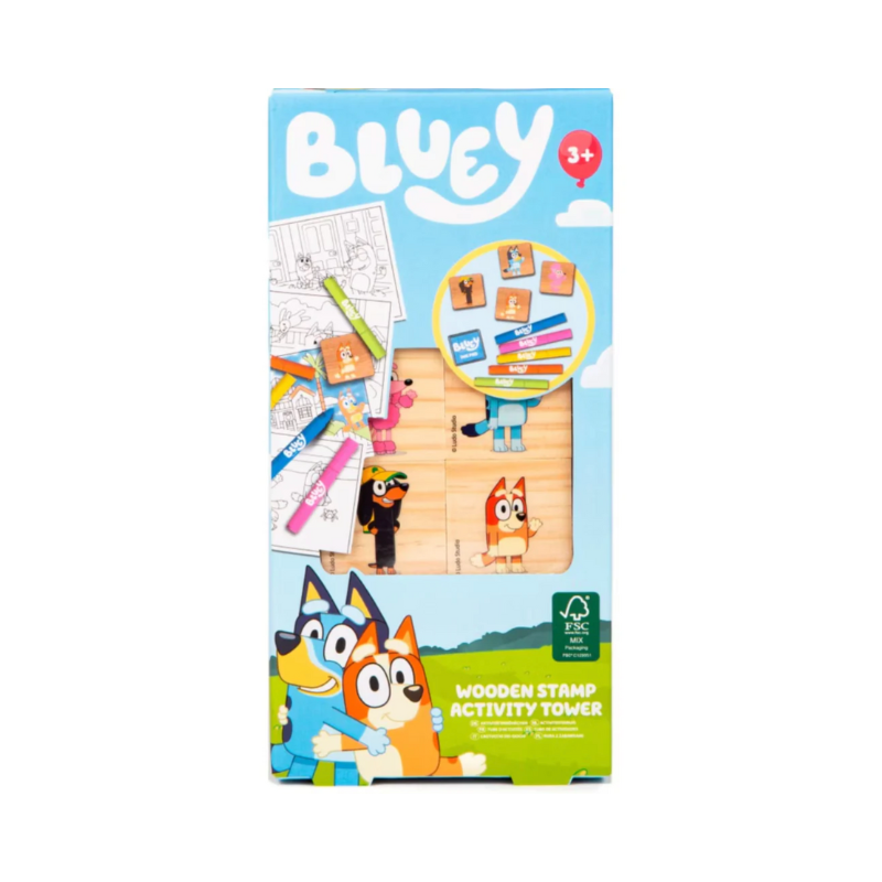 Bluey Wooden Stamps Activity Set – PoundFun™